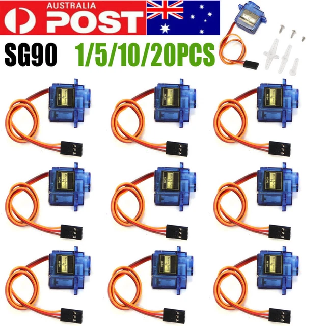 1/20X SG90 9G Micro Mini Servo Motor for RC FPV Helicopter Airplane ...