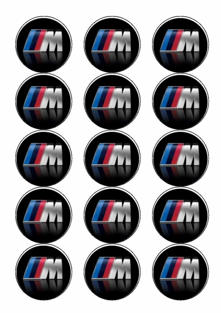 BMW M SPORT Logo Edible 2" Round Cupcake Topper Icing Sheet 15 Discs £4 ...