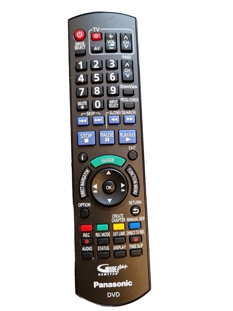 ORIGINAL PANASONIC DVD Fernbedienung Guide Plus+ GEMSTAR EUR 14,99 ...
