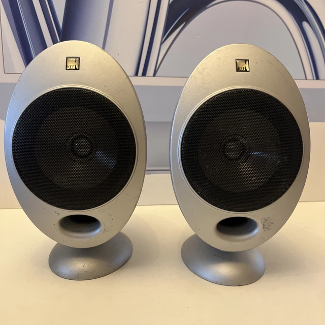 2 X KEF SP3375 Egg Satellite Speaker 10-100 wattV - Tested and working ...