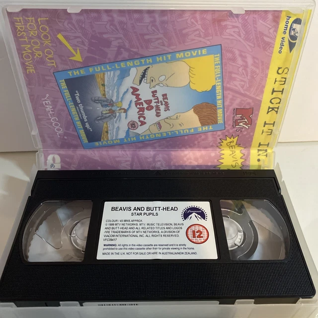 BEAVIS AND BUTTHEAD - STAR PUPILS VHS - 1999 - Rare Collectors Item ...