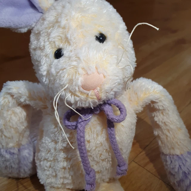 GUND BUNNY RABBIT WABBIT comforter soft toy Plush long dangly legs ...