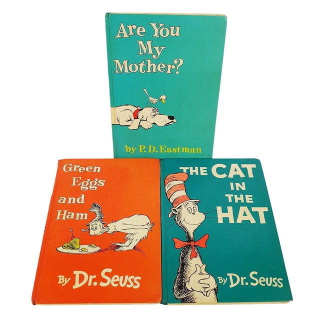 VINTAGE DR SEUSS The Cat In The Hat Green Eggs & Ham Are You My Mother ...