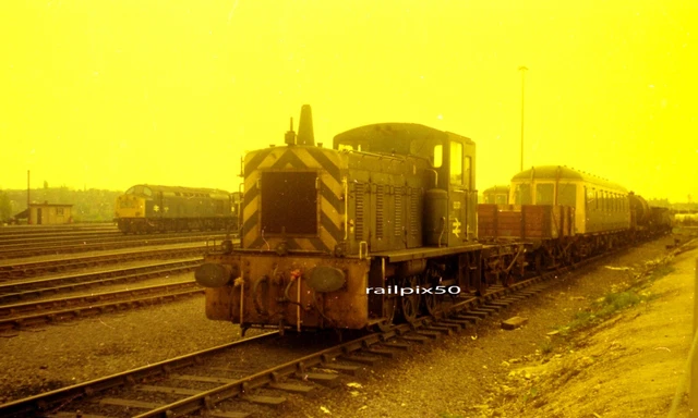 ORIGINAL RAILWAY TRAIN NEGATIVE. Class 03 loco No. 03371. York Shed ...