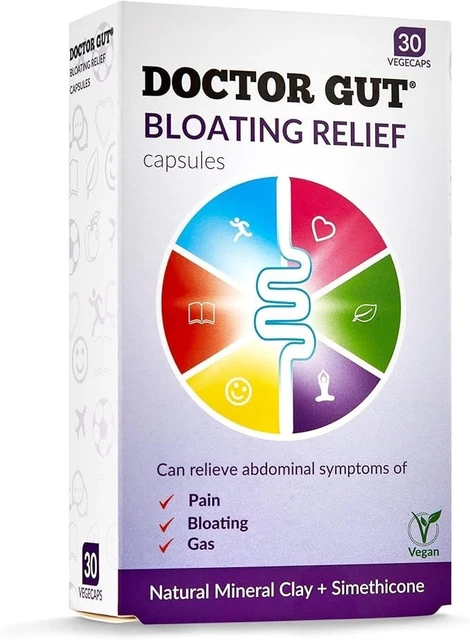 DR GUT- Doctor Gut Bloating Relief - 30 Capsules £6.99 - PicClick UK