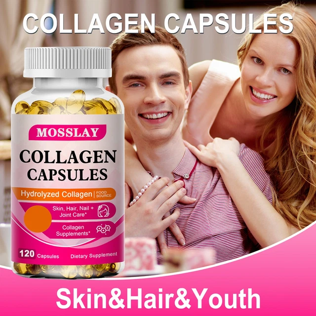 COLLAGEN CAPSULES - Antioxidants, Anti-aging, Brighten Skin Tone, Type ...