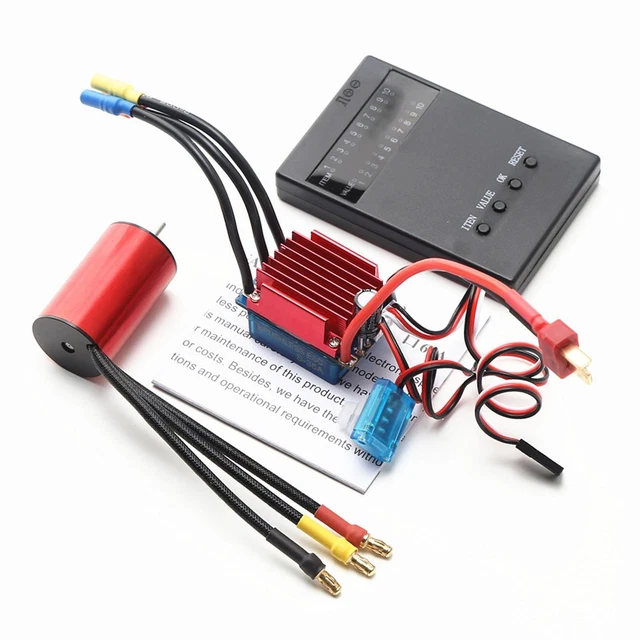2440 BRUSHLESS MOTOR 35A ESC Programmation Board Set, Contrôle de ...
