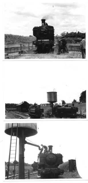 3 BR[W] PHOTOS - Fairford Shed With Pannier Tanks 9654 & 7404 £1.25 ...