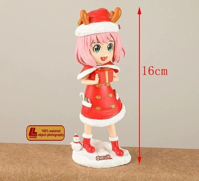 ANIME SPY CHRISTMAS Outfit Anya Forger Cute PVC action Figure Statue ...