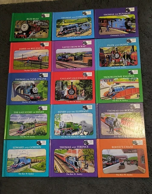 THOMAS TANK ENGINE Book Club X 15 Grolier HB Books Good Used Condition ...