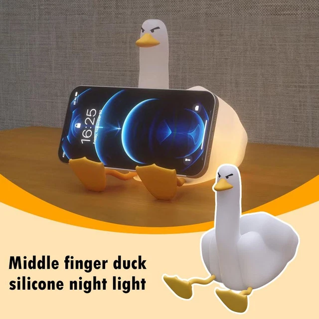 LED LYING FLAT Duck Night Light 3 Level Dimmable Nursery Nightlight ...