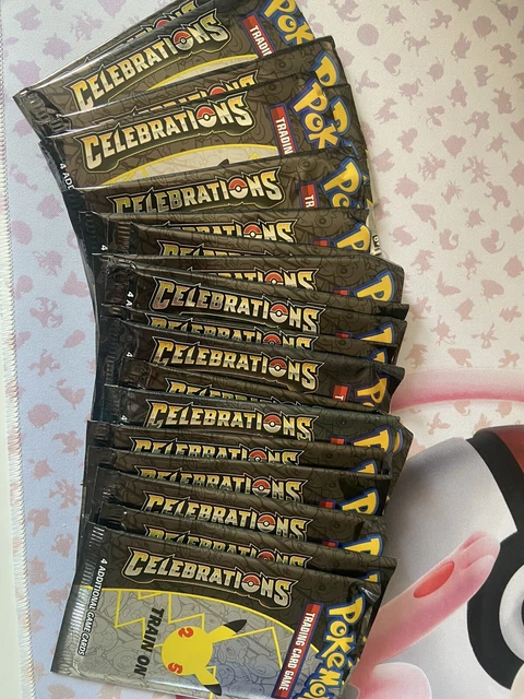 20X POKEMON CELEBRATIONS Booster Pack (25th Anniversary) OPENED not ...