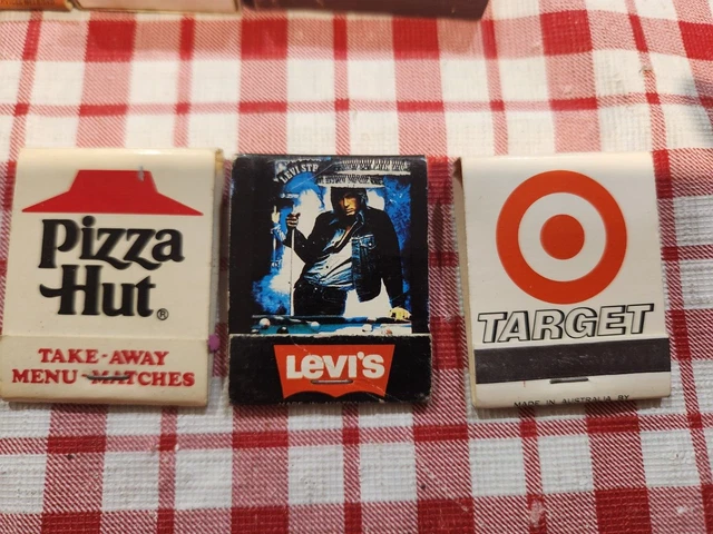 VINTAGE PIZZA HUT ,Levi's and Target Matchbook Matches x 3 $15.00 ...