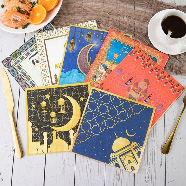 MUSLIM EID AL-FITR Hajj Ramadan Kareem Paper Disposable Paper Tissue ...