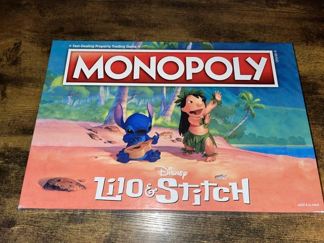 MONOPOLY BOARD GAME: Disney's Lilo & Stitch Complete Game with all six ...
