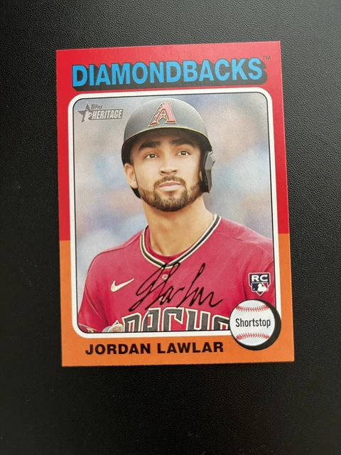 2024 TOPPS HERITAGE Jordan Lawler ROOKIE #429 - Arizona Diamondbacks ...