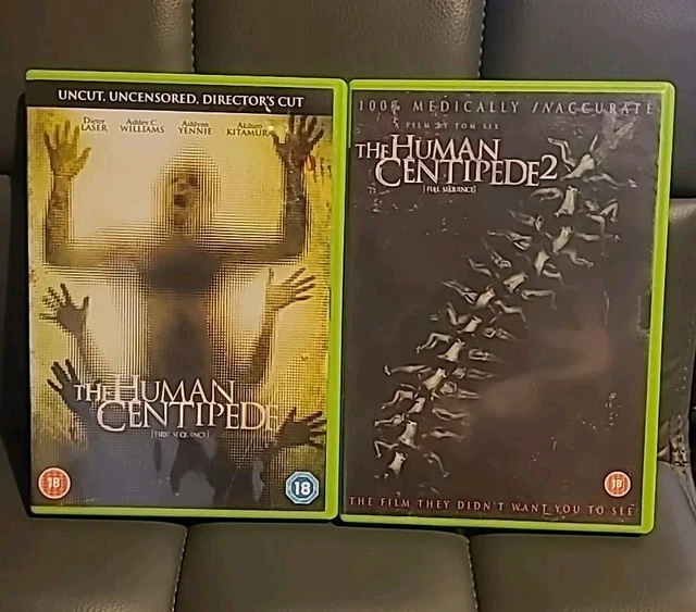 THE HUMAN CENTIPEDE First Sequence & Full Sequence DVD R2 Both Uncut ...