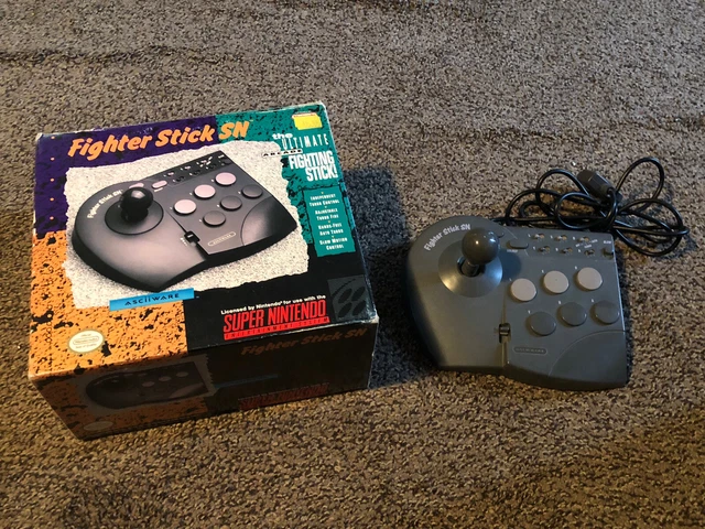 ASCIIWARE FIGHTER STICK SN 4920 for the Super Nintendo NIB $26.90 ...
