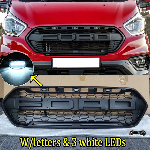 GRILLE HONEYCOMB FOR 2018-2023 Ford Transit Custom Grill Raptor Style ...