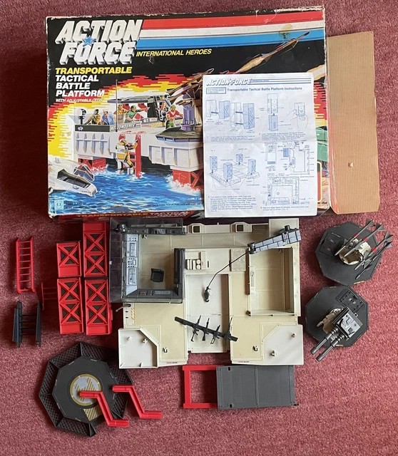 VINTAGE G I JOE Action Force Tactical Battle Platform Base GI Figure ...