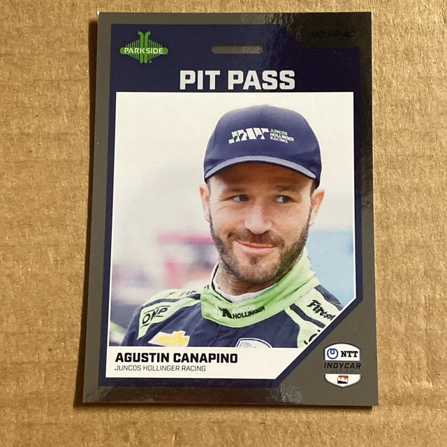 2024 PARKSIDE NTT Indy Car Racing PIT PASS Card AGUSTIN CANAPINO $0.99 ...