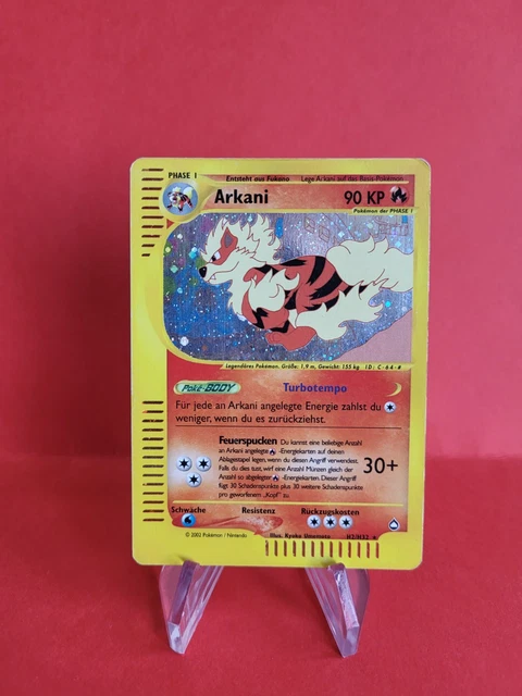 POKÉMON KARTE/CARD - Arkani Arcanine H2/H32 - Aquapolis Holo ...