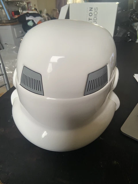 ORIGINAL STORMTROOPER HELMET full size 501 armour star wars Shepperton ...