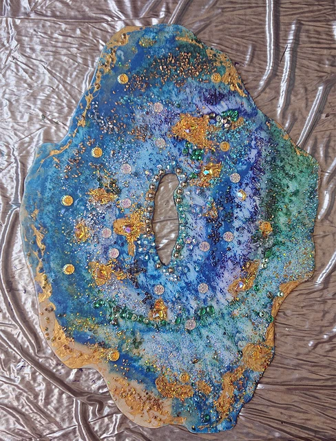 TABLEAU BRILLANT STYLE Géode - de 80X60 cm EUR 700,00 - PicClick FR