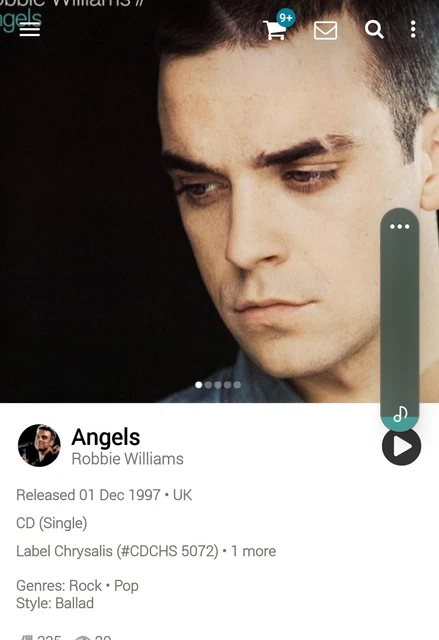 ROBBIE WILLIAMS ~ Angels CDS Single 1997 [Pistes/vidéos inédites] EUR 4 ...