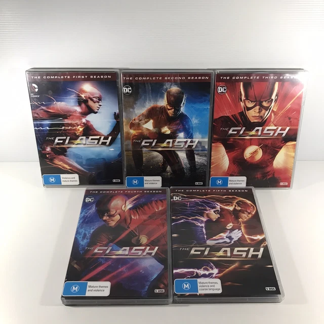 THE FLASH COMPLETE Seasons 1-5 DVD Bundle Lot Region 4 PAL DC Comics ...