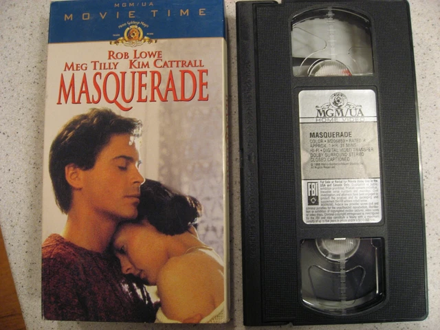 MASQUERADE (1998) VHS Romantic Thriller - Rob Lowe, Meg Tilly, Kim ...
