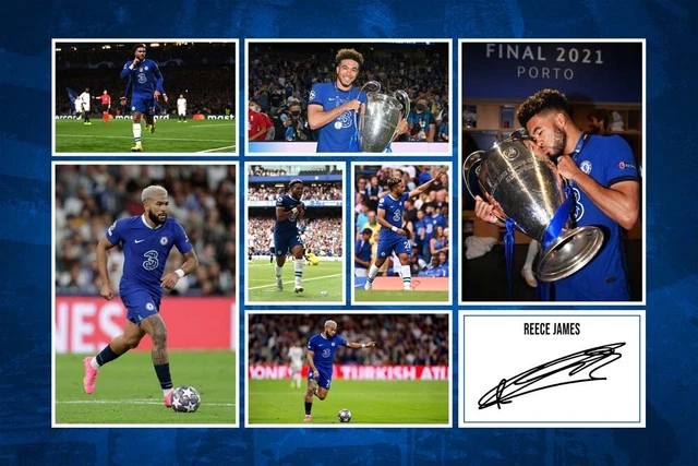 REECE JAMES CHELSEA Signed Pre-Print 12x8 Autograph Montage PHOTO Gift ...