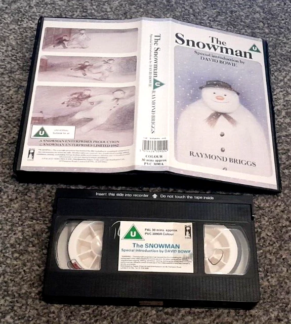 THE SNOWMAN RAYMOND Briggs Introduction David Bowie Pal Vhs Video Kids ...