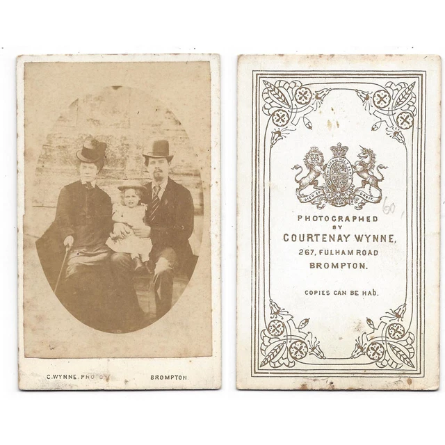 CDV VICTORIAN FAMILY Carte de Visite by Wynne of Brompton £5.45 ...
