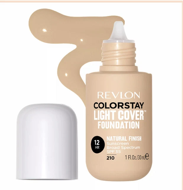 REVLON COLORSTAY LIGHT Cover Liquid Foundation SPF 35 210 Creme Burlee ...