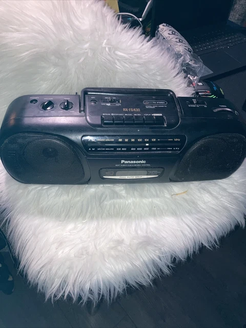 PANASONIC RX-FS430 BOOMBOX Cassette Tape AM FM Radio Portable Player ...