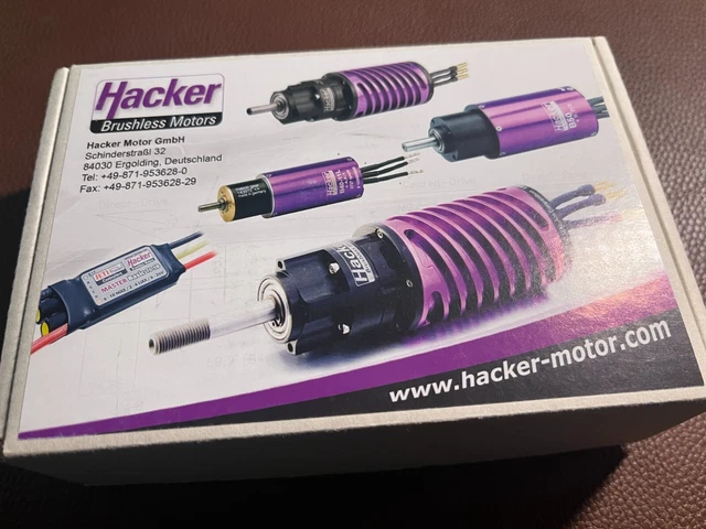 HACKER BRUSHLESS ELECTRIC motor A10-7L geared for RC Models NIB £55.00 ...