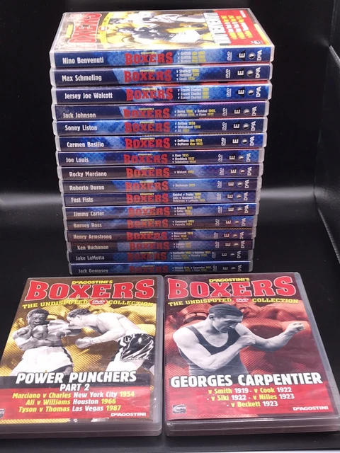 DEAGOSTINI'S BOXERS THE Undisputed DVD Collection Bundle X 18 Boxing ...