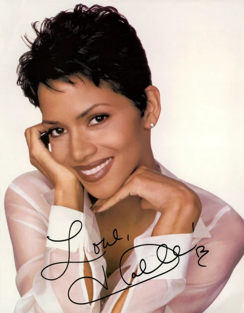 PHOTO ORIGINALE SIGNATURE preprint de l'actrice HALLE BERRY 13X18 (N°2 ...