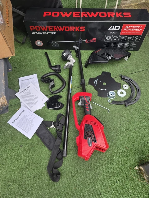 POWERWORKS STRIMMER CORDLESS Line Trimmer 40V 30cm Tool Only ...