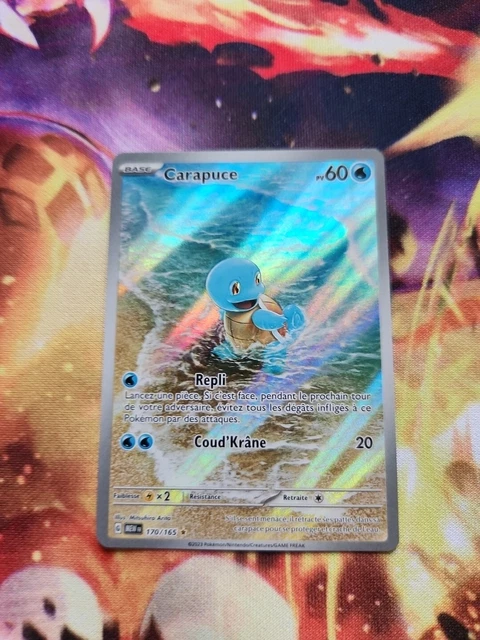 CARAPUCE FULL ART - Pokémon 170/165 Ev3.5 Écarlate Et Violet Mew 151 ...