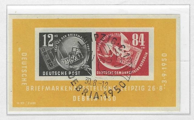 DDR BRIEFMARKE MICHEL- Nr: Block 7 Gestempelt 1950 Aus Alben- Sammlung Debria EUR 59,99 ...