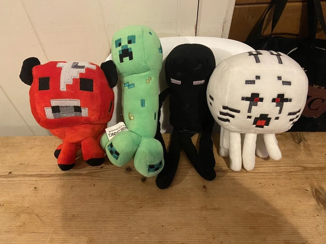 GENUINE MINECRAFT PLUSH Soft Toy Mojang Bundle Creeper Octopus Cow ...