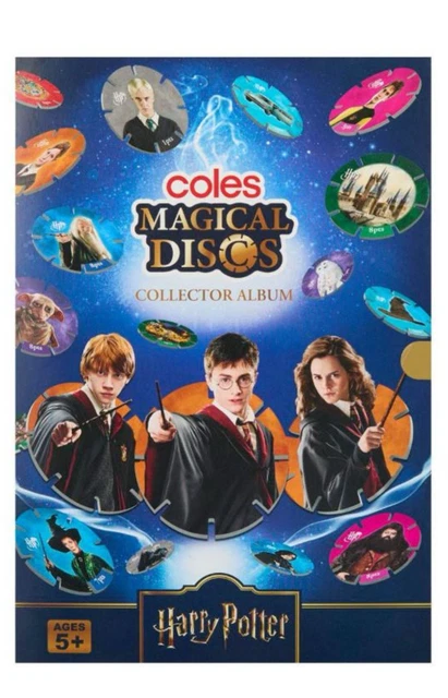COLES 2025 HARRY Potter Magical Discs Full Complete Set 72 Discs With ...
