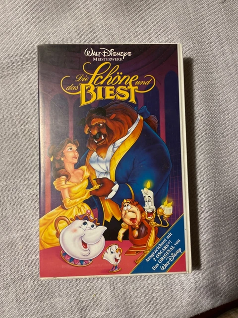 WALT DISNEY MEISTERWERK VHS Kassette mit Hologramm: Die Schöne und das Biest EUR 100,00 ...