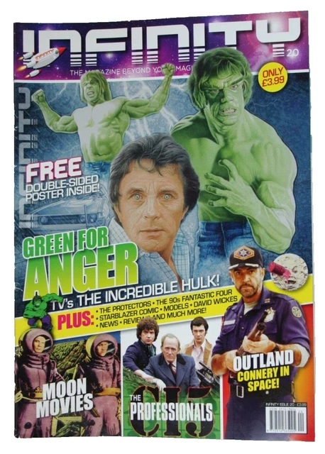 INFINITY MAGAZINE #20 Incredible Hulk Outland CI5 The Professionals Martin Shaw £11.87 - PicClick UK
