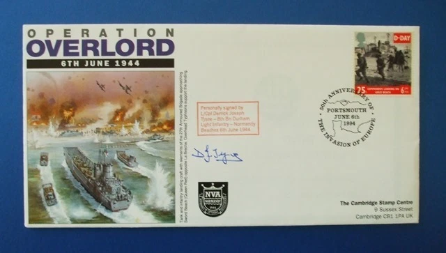 1994 D DAY Operation Overlord Fdc Signed By Lt Corporal Derrick Joseph ...