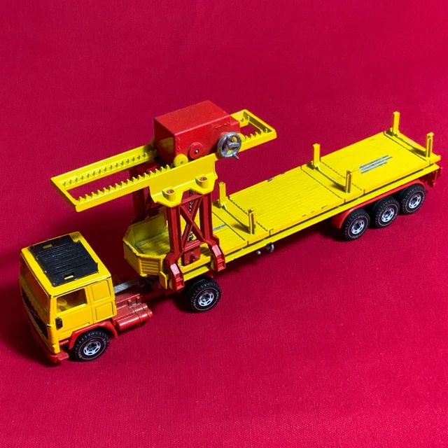 VINTAGE SIKU 3711 Volvo F10 Transporter Trailer Mobile Crane Vehicle £3 ...