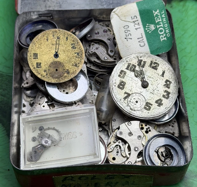 VINTAGE ROLEX OYSTER / Bubbleback Parts 1920s 1930s Dials Movements NOS ...