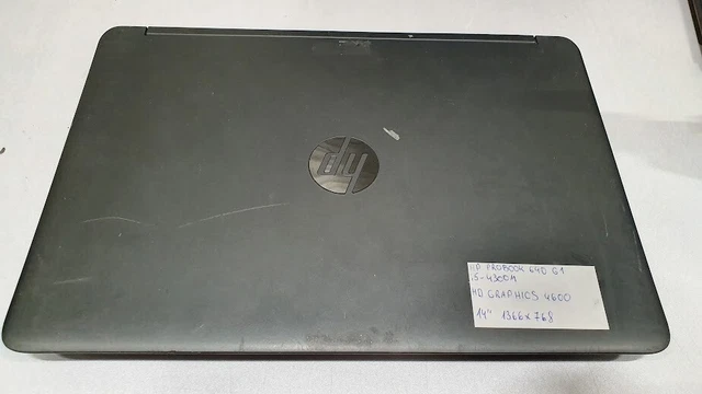 HP BROBOOK 640 G1 Laptop Intel Core I5 4300M HD Graphics 4600 Not ...